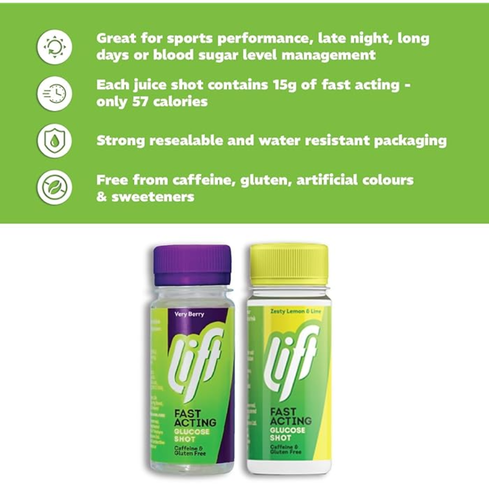 Lift Fast Acting Glucose Energy Juice Shots – Diapointshop