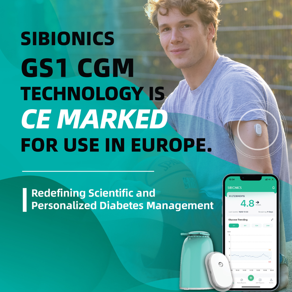 SIBIONICS GS1 Continuous Glucose Monitor | 14-Day Real-Time CGM for ...