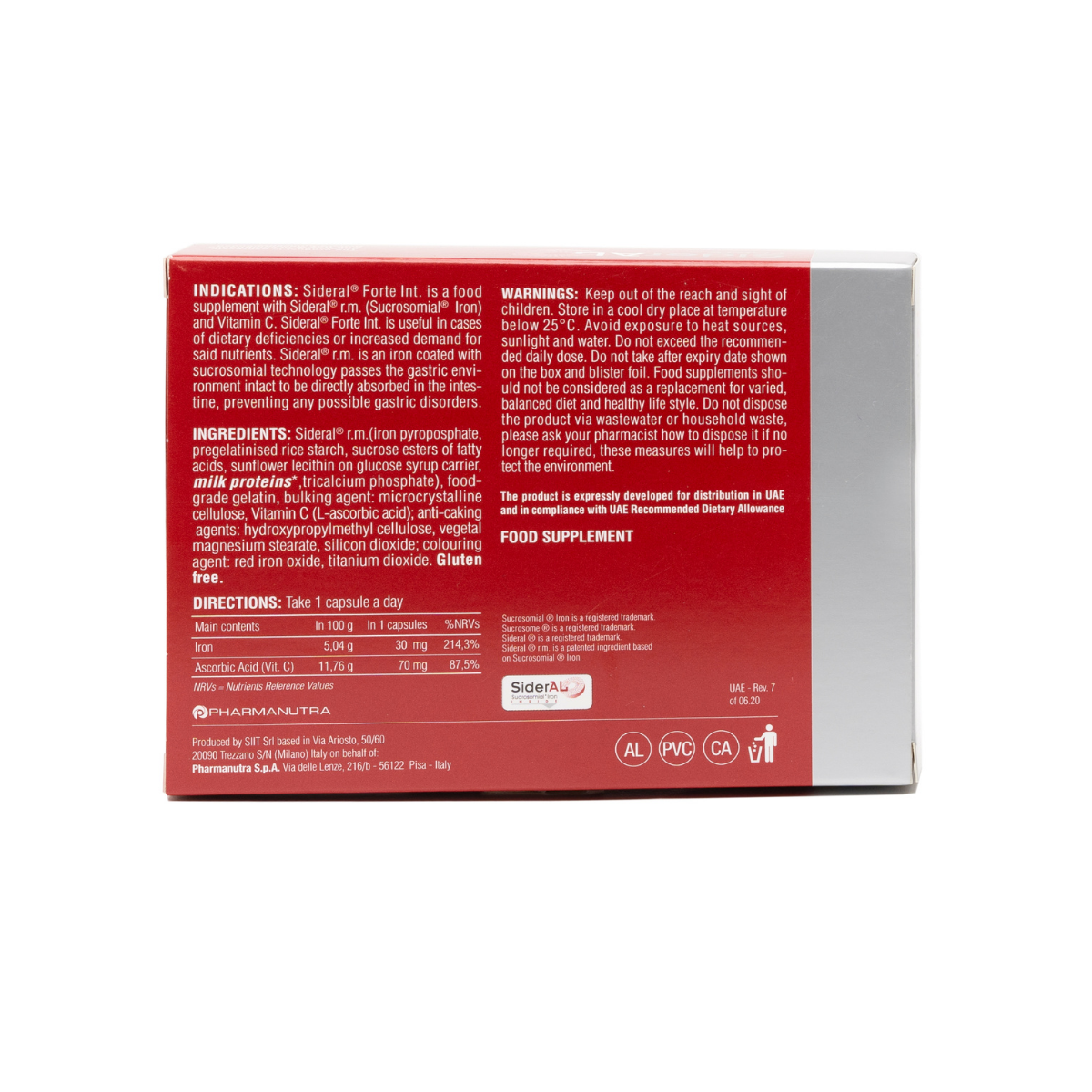 Sideral Forte | High Quality Iron & Vitamin C Supplement for Good ...